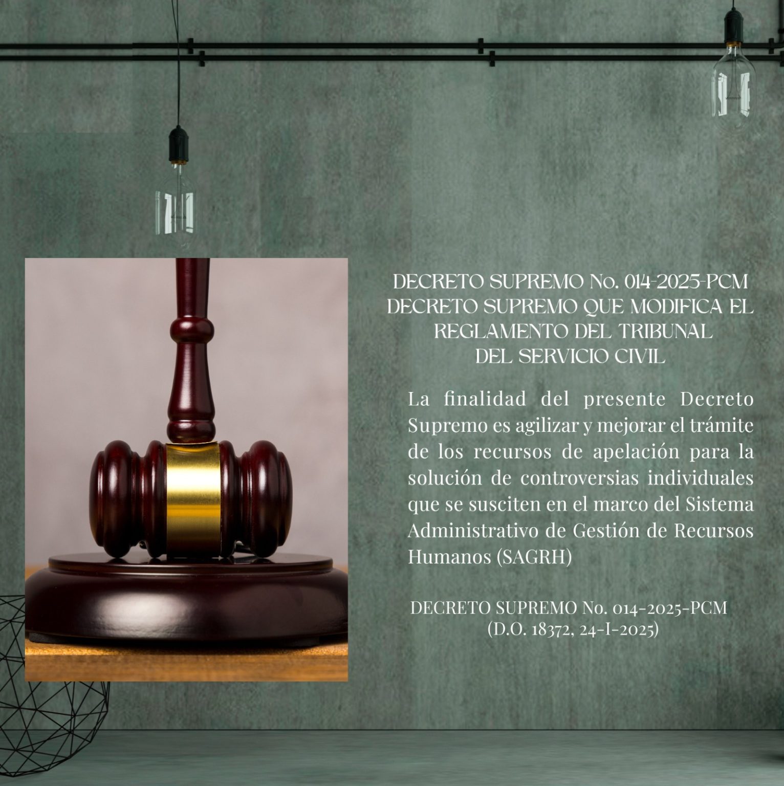 DECRETO SUPREMO No. 014-2025-PCM DECRETO SUPREMO QUE MODIFICA EL REGLAMENTO DEL TRIBUNAL DEL ...