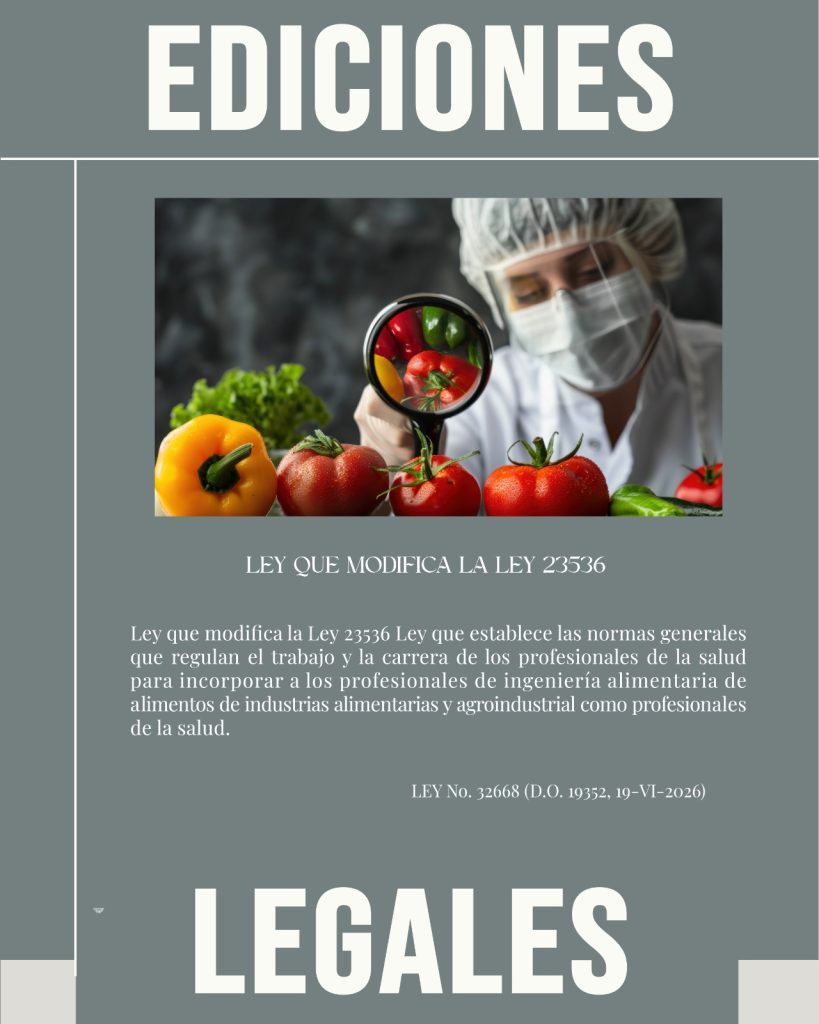LEY QUE MODIFICA LA LEY 23536 - Ediciones Legales